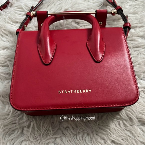 Strathberry | Bags | Strathberry Red Mc Nano Crossbody Bag | Poshmark